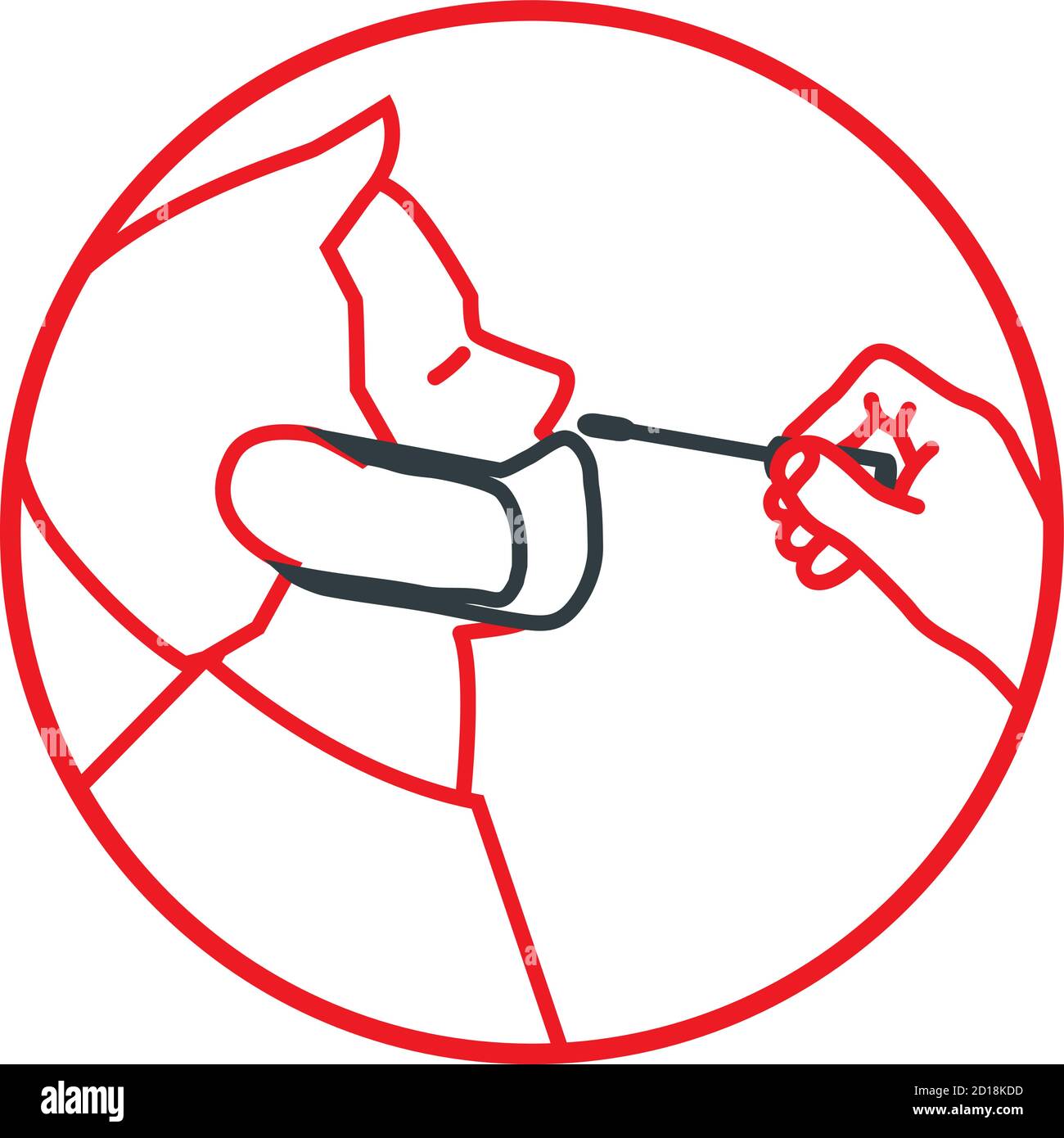 Mask testing Stock Vector Images - Alamy