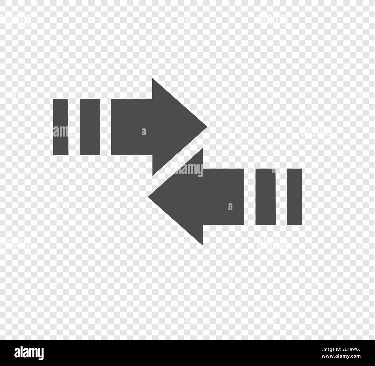 arrow to left and right Stock Vector Image & Art - Alamy