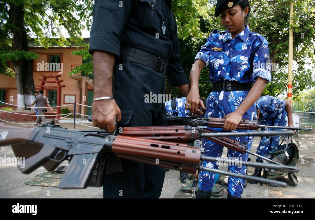 Indian rapid action force raf hi-res stock photography and images - Alamy