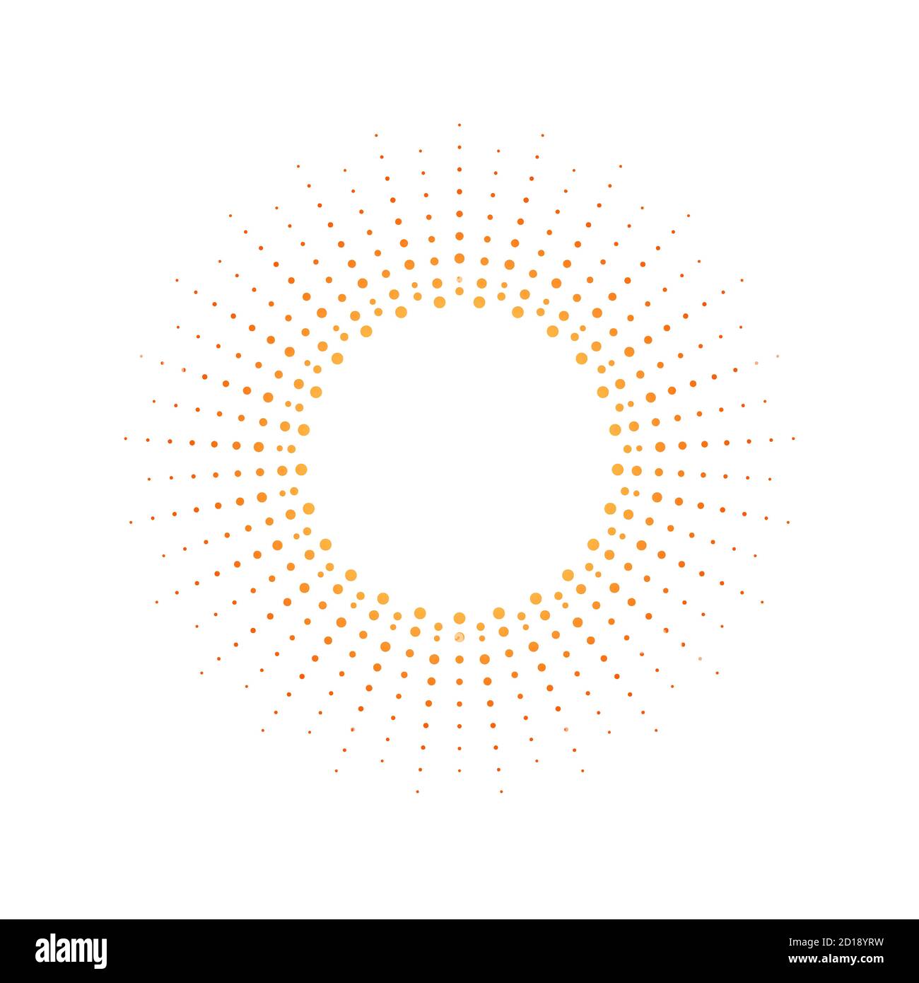 Light rays frame with orange dots. Shine burst background. radiant ...