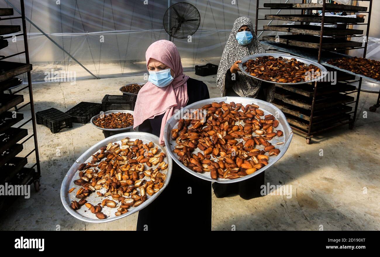 Deir Al-Balah, The Gaza Strip, Palestine. 5th Oct, 2020. Palestinian ...