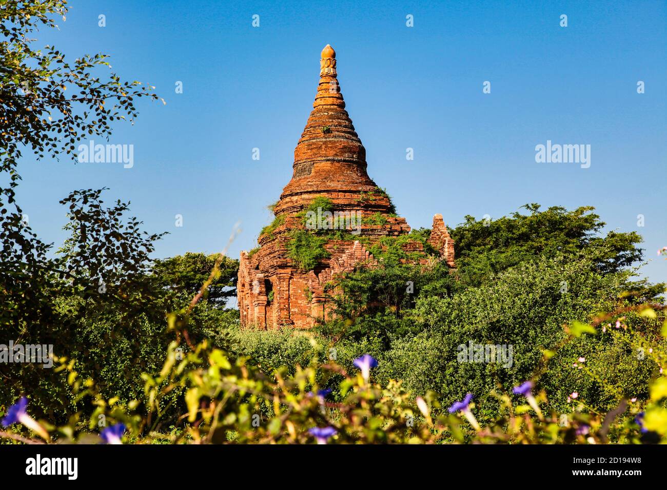 Pagodas and temples of Bagan in Myanmar, formerly Burma, a world ...