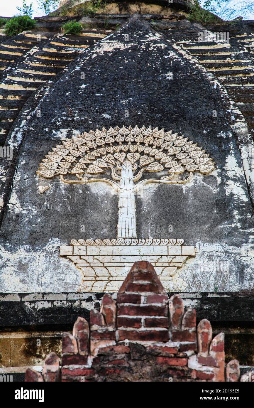 Pagodas and temples of Bagan in Myanmar, formerly Burma, a world ...