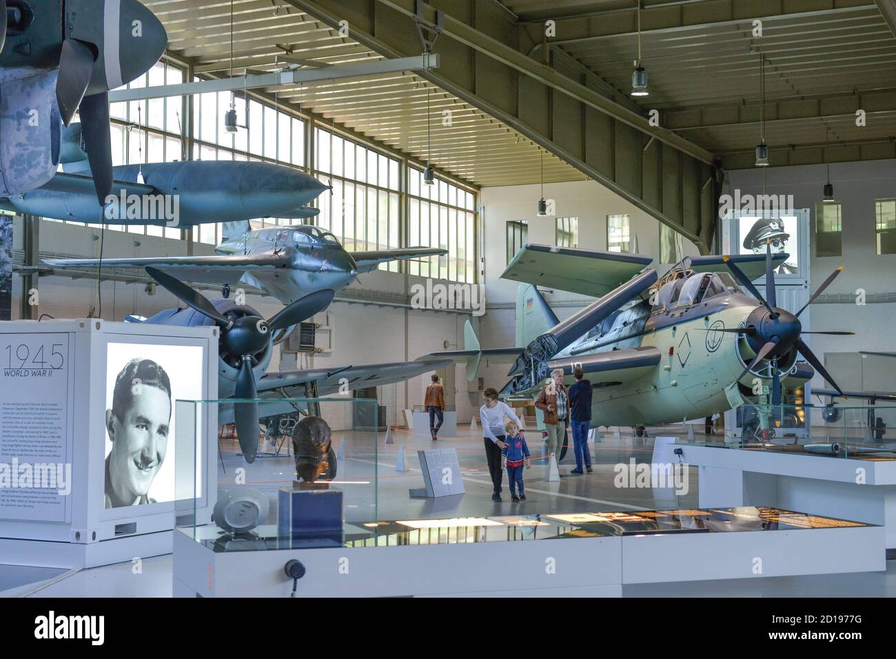Exhibition, hangar 3, military-historical museum, airfield, Gatow ...