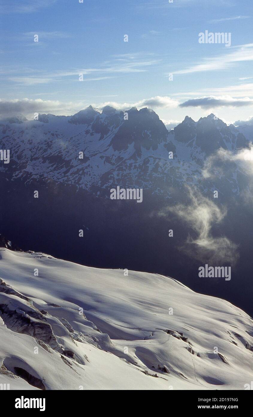 Mountain landscape, Chamonix Stock Photo - Alamy
