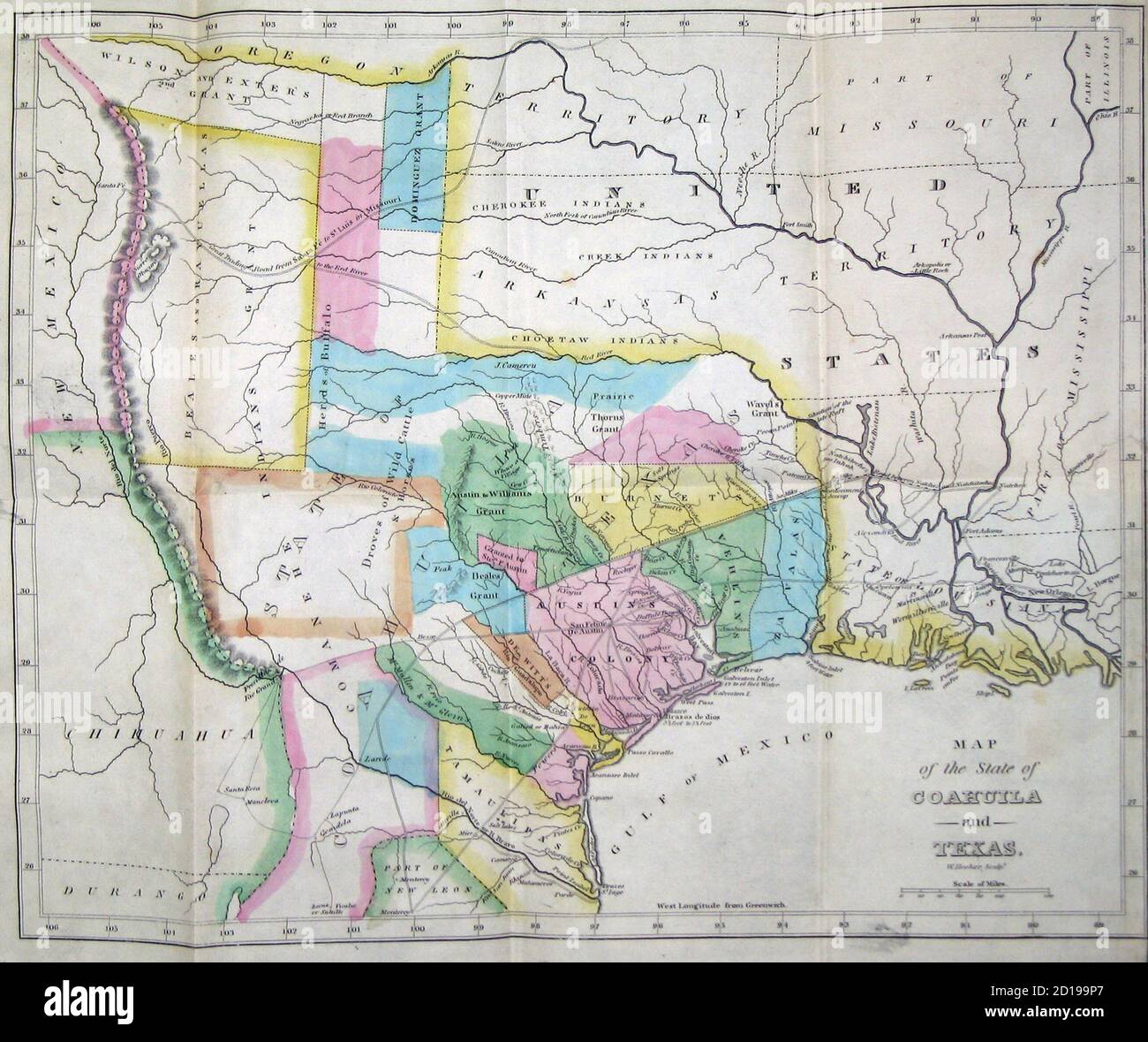 Coahuila map hi-res stock photography and images - Alamy