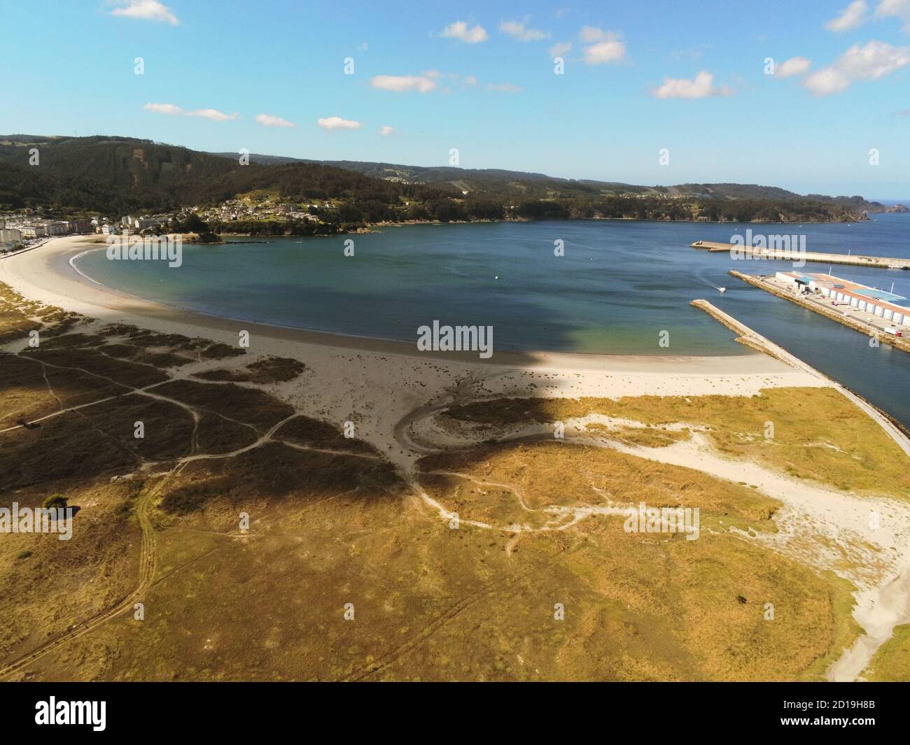 Aerial view of Viveiro historical village in Lugo Galicia Spain Stock ...