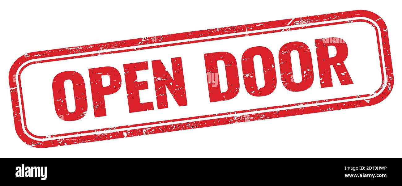 Open door text hi-res stock photography and images - Alamy