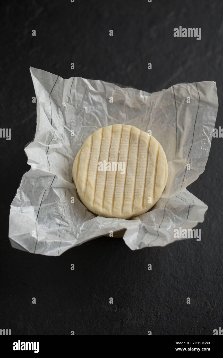 An example of the French full fat soft cheese Pie d’Angloys made from ...