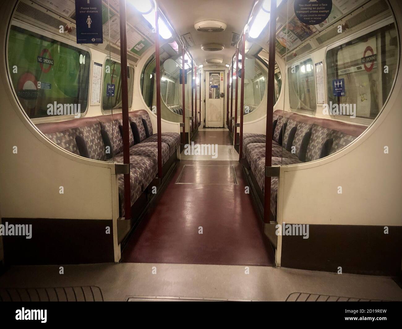Bakerloo line seats hi-res stock photography and images - Alamy