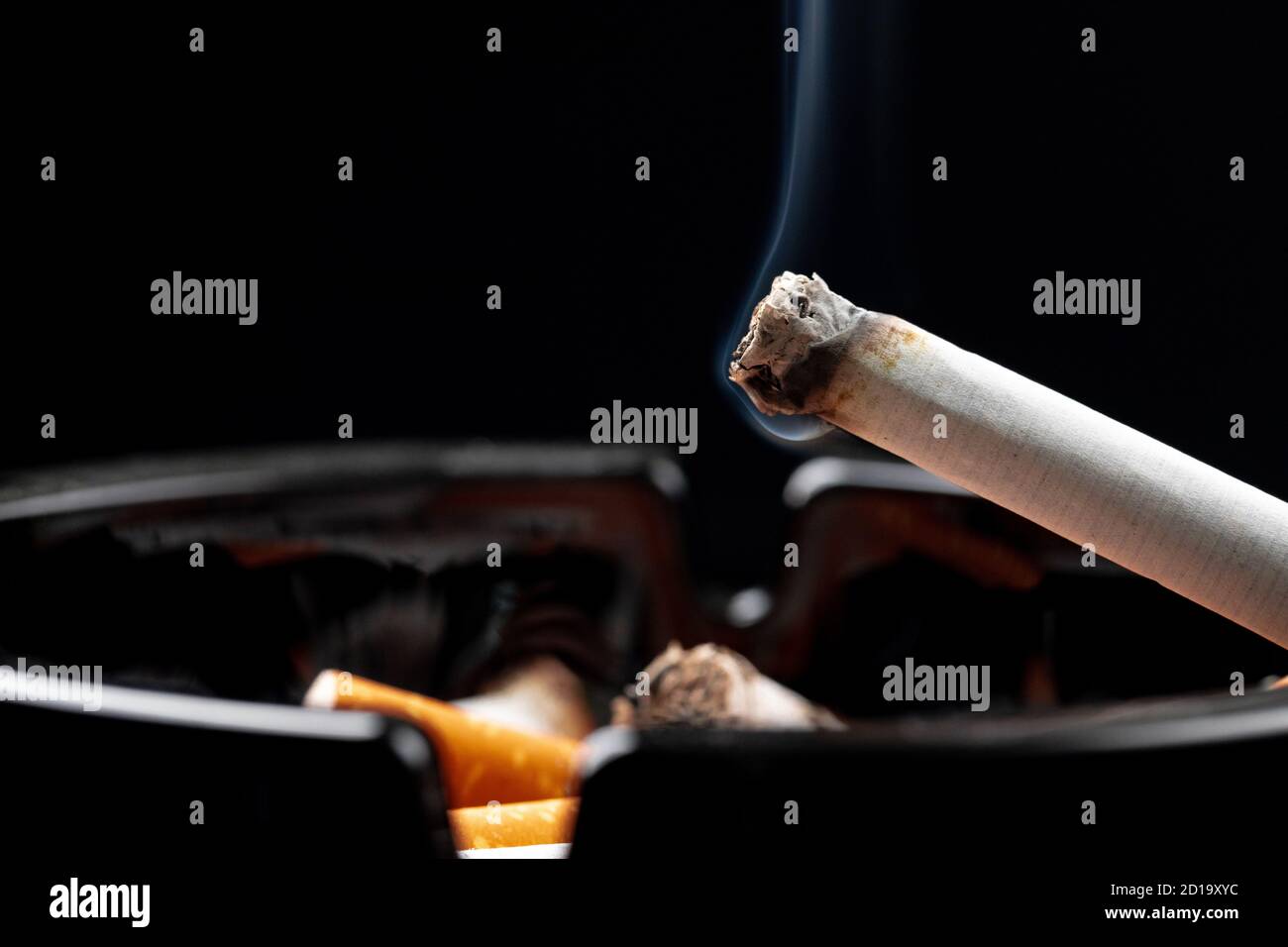Burning Cigarette In An Ashtray High Resolution Stock Photography and ...