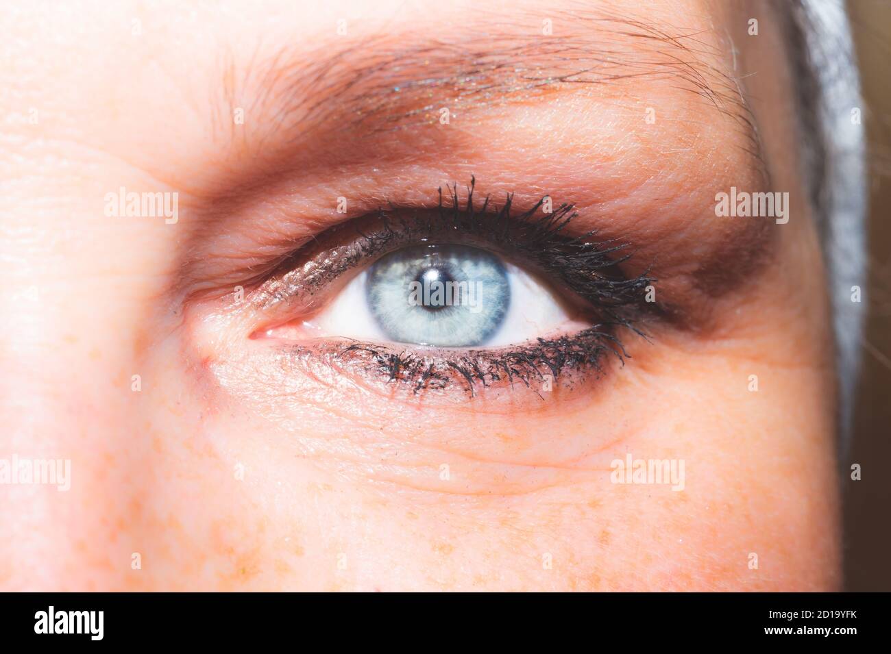 Eye freckle hi-res stock photography and images - Alamy