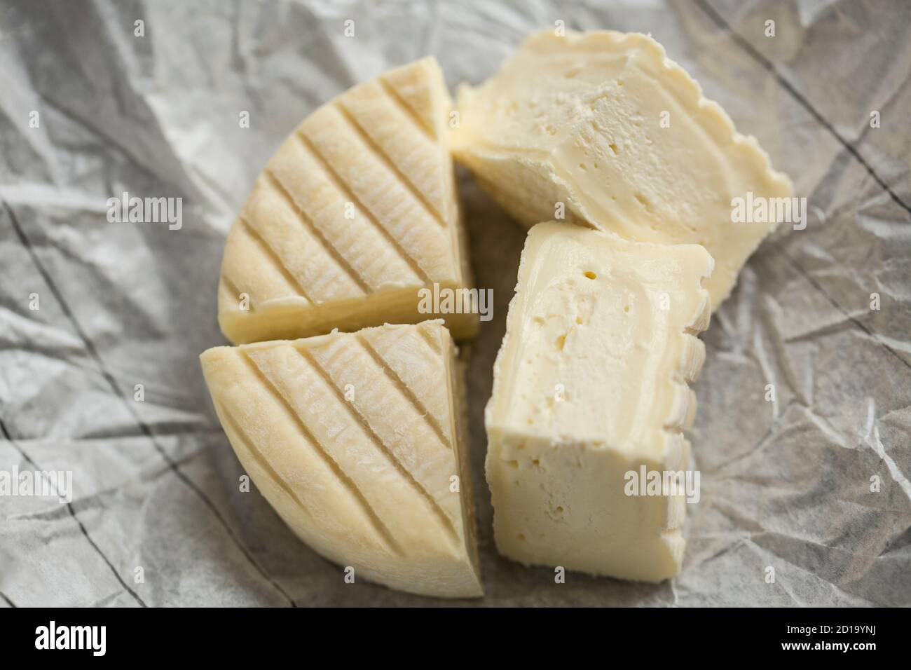 An example of the French full fat soft cheese Pie d’Angloys made from ...