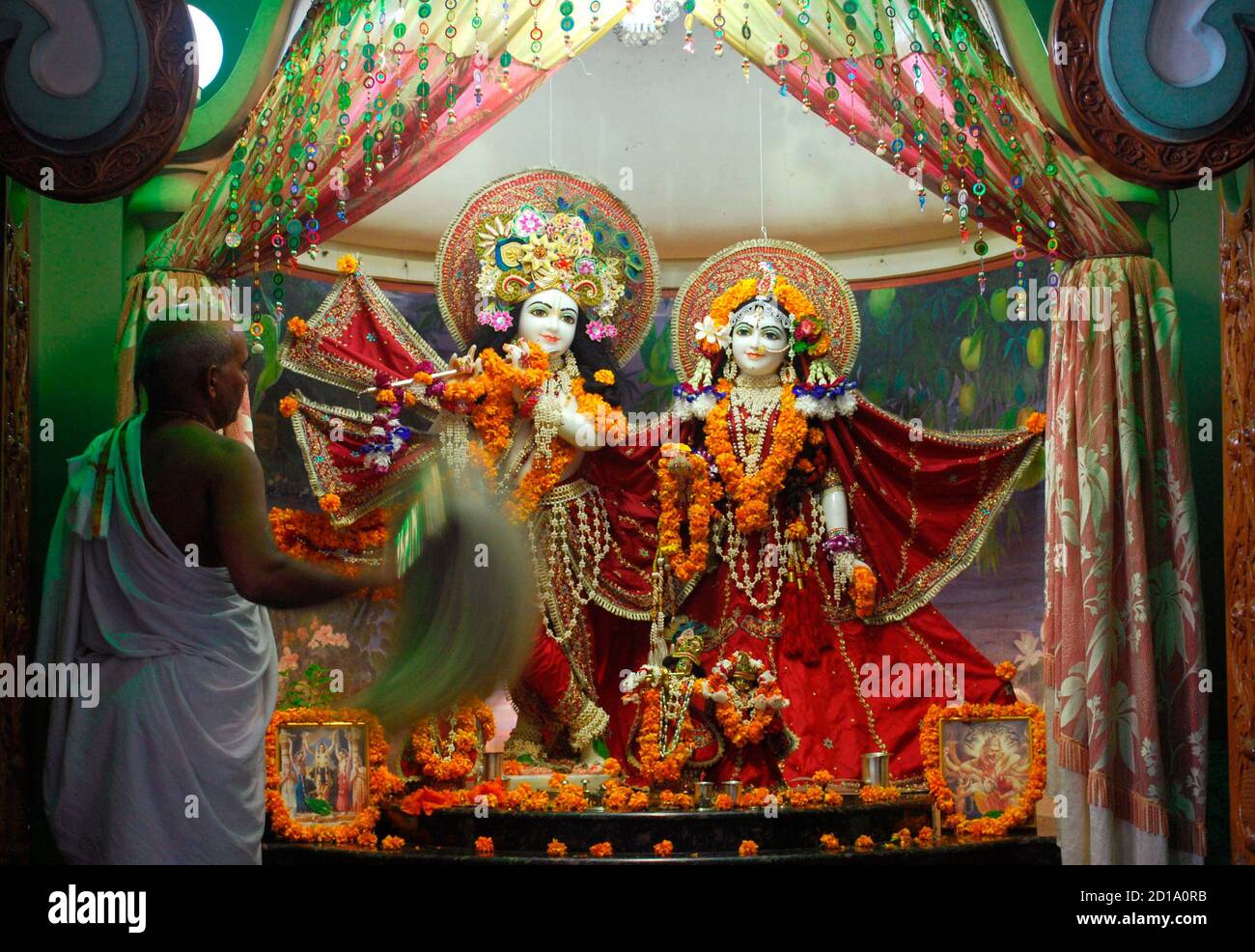 Prayers At The Temple Of Krishna High Resolution Stock Photography and ...