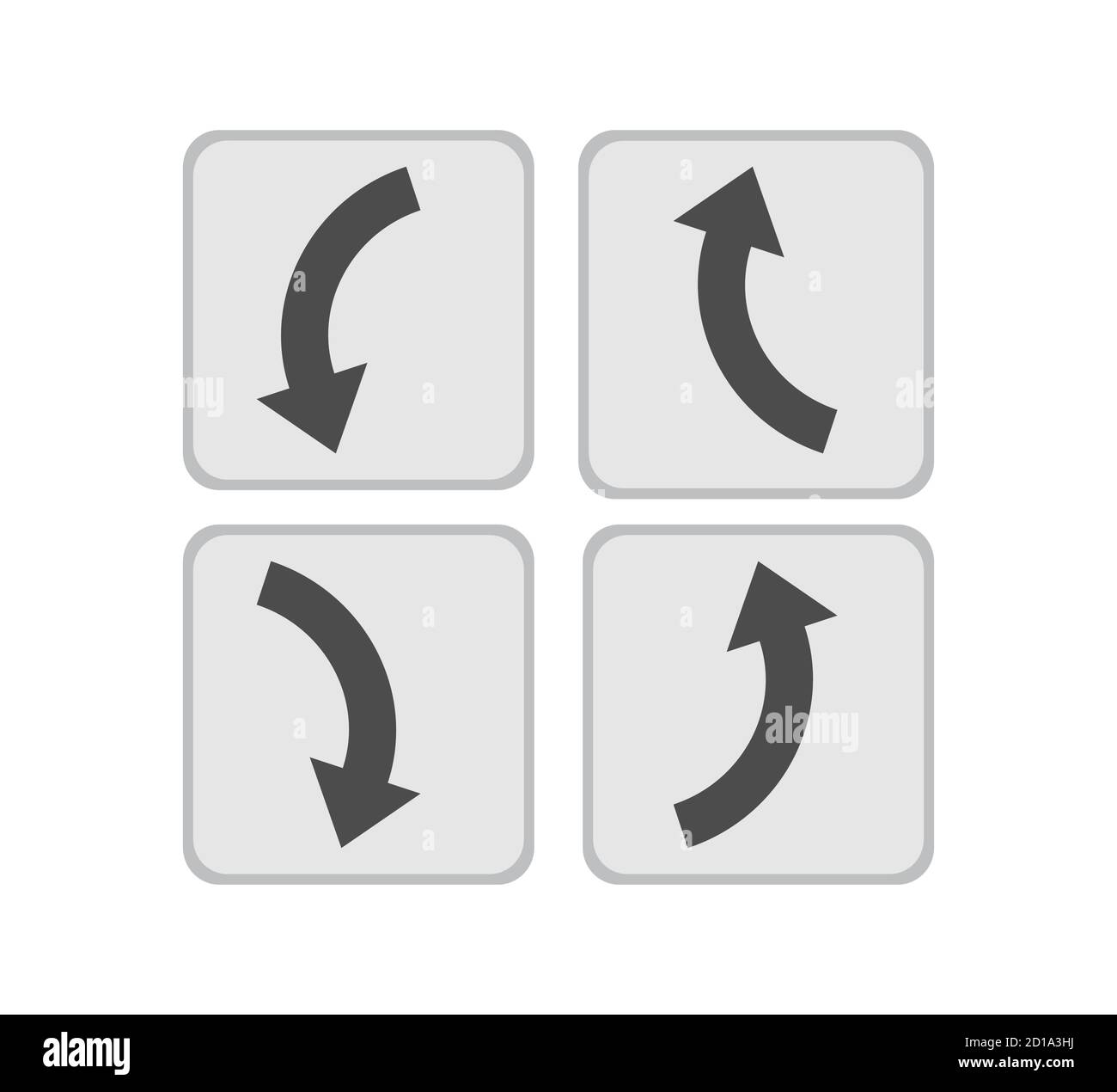 set of icons pointer arrows 3d vector illustration isolated Stock ...