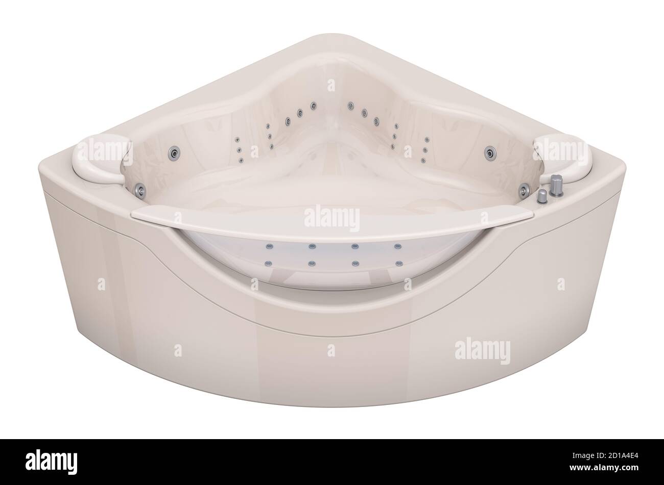 Empty whirlpool, bathe. 3D rendering isolated on white background Stock ...