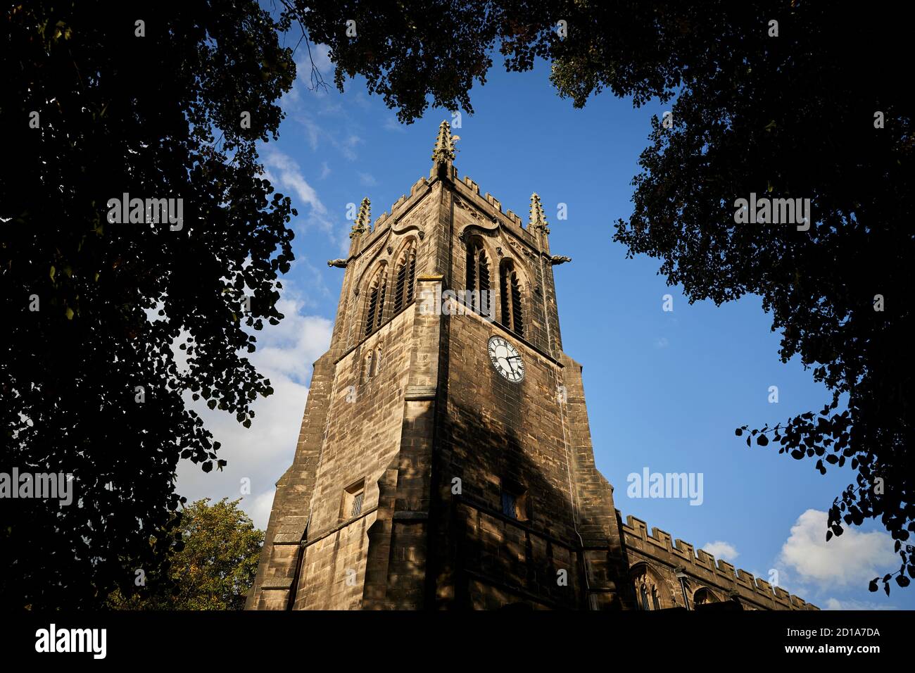 Sandbach market town Cheshire, England, Sandstone St Mary's Church ...