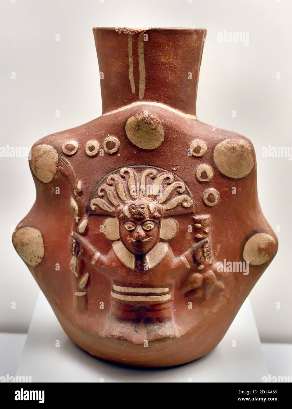 Mythological scenes Moche or Mochica 100 AD - 700 AD. ceramics They ...