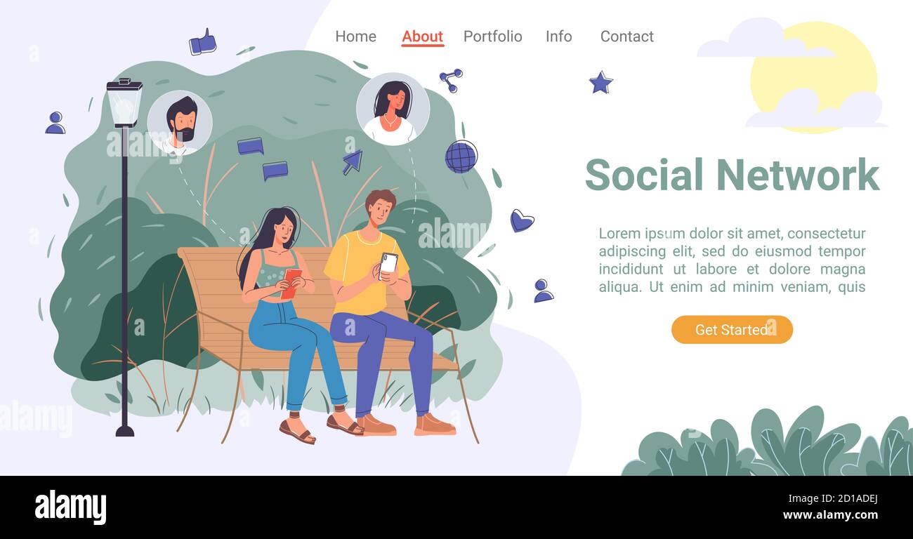 Social networking in person Stock Vector Images - Alamy