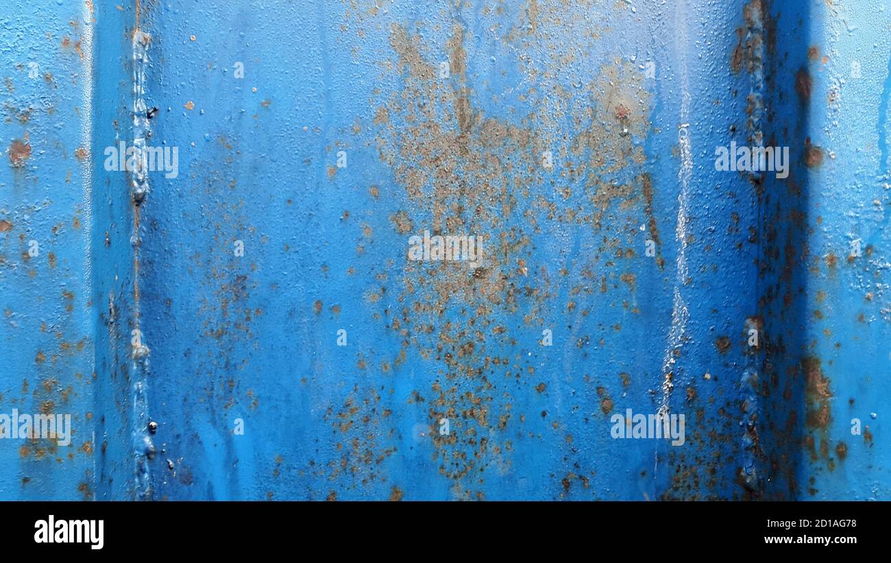 Antique blue metal. Painted metal surface. Vintage background Stock ...