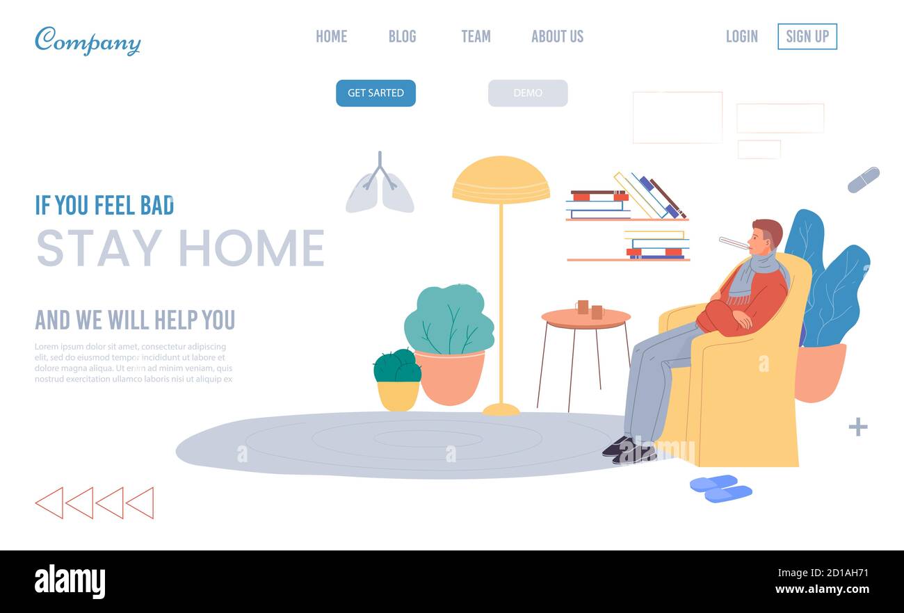 Sick people waiting Stock Vector Images - Alamy