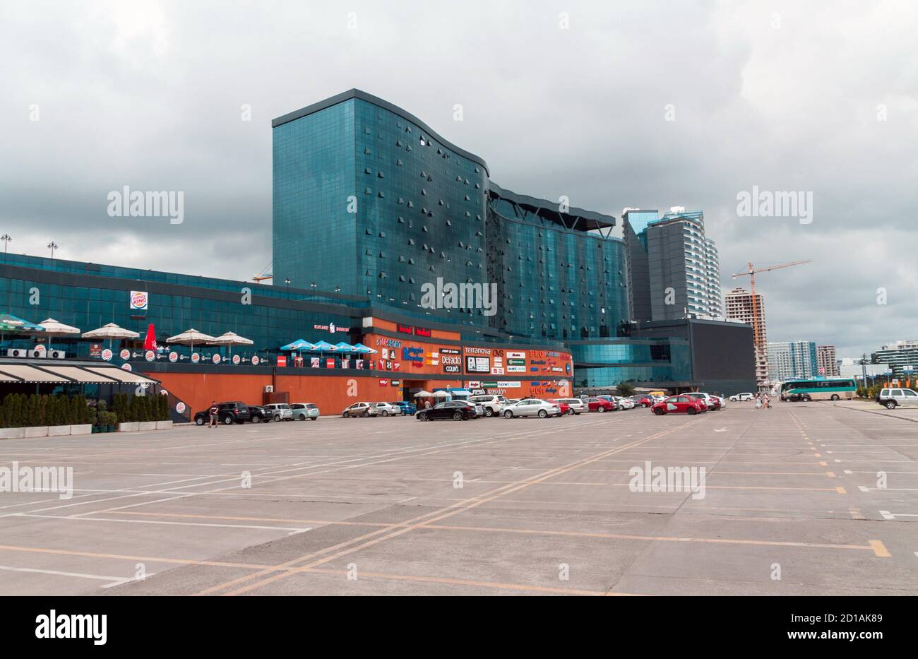 Batumi. Georgia - October 1, 2020: Metro City shopping center with many ...