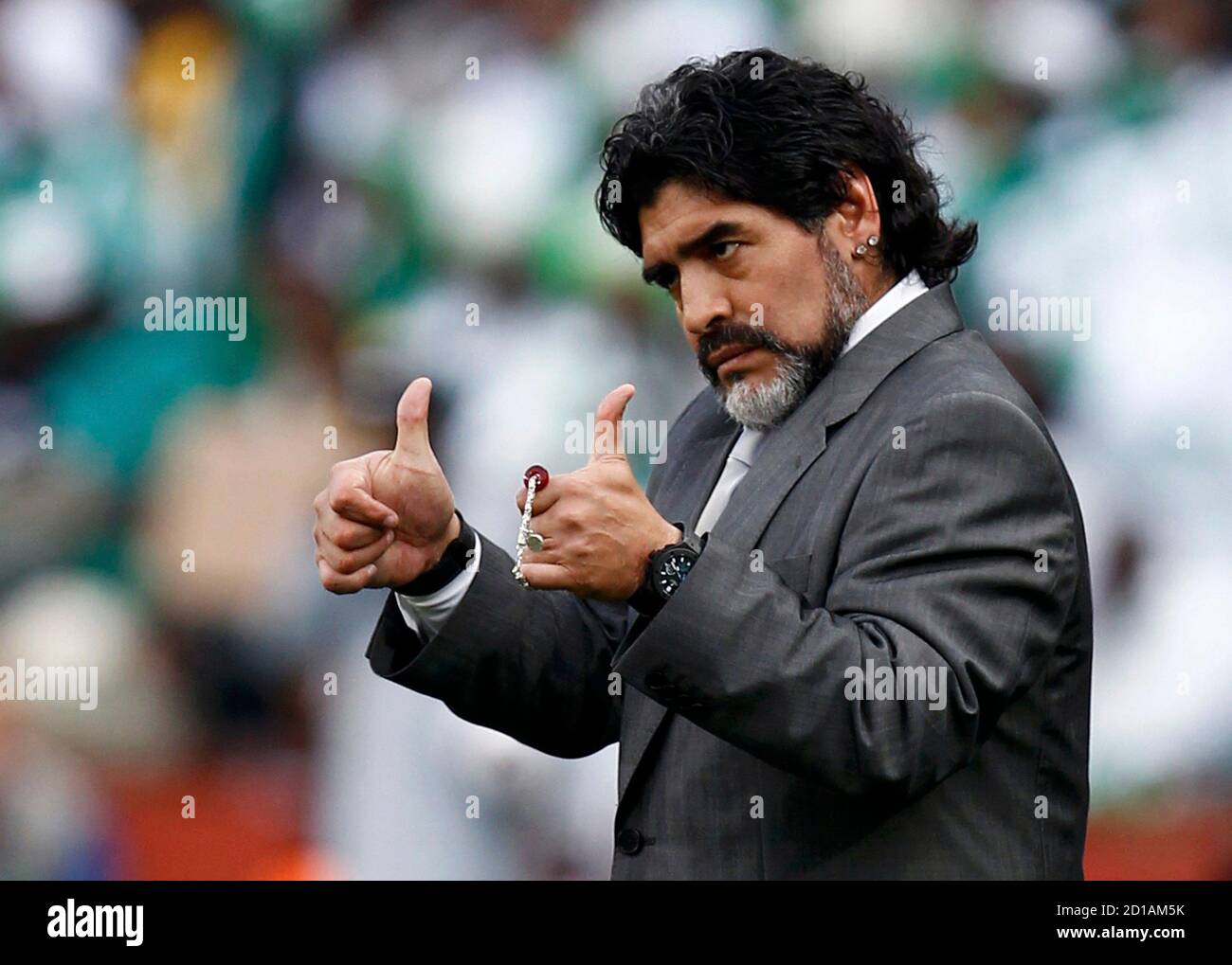 Argentinas manager diego maradona hi-res stock photography and images ...