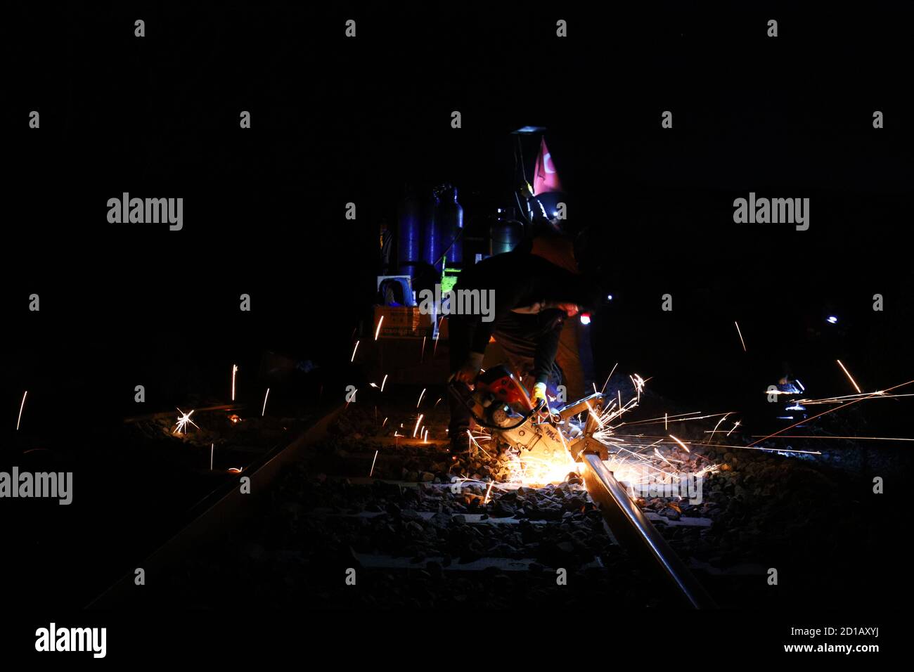 Cutting rail hi-res stock photography and images - Alamy