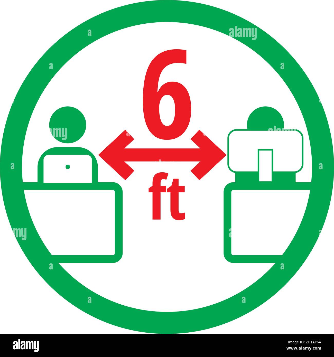 Keep social distance between workplace colleagues Stock Vector Image ...