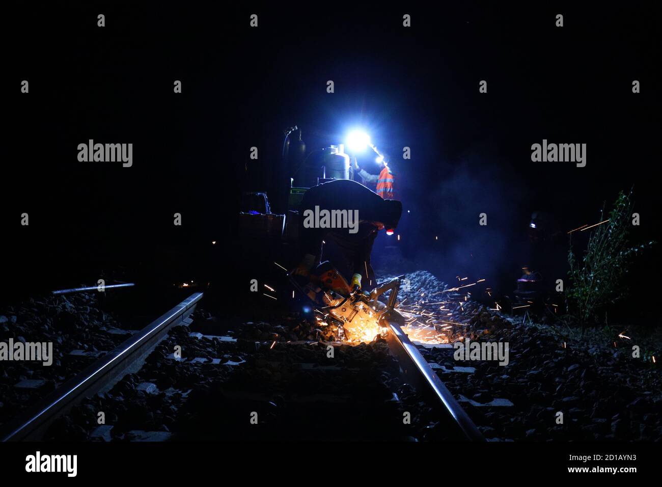 Rail grinding machine hi-res stock photography and images - Alamy