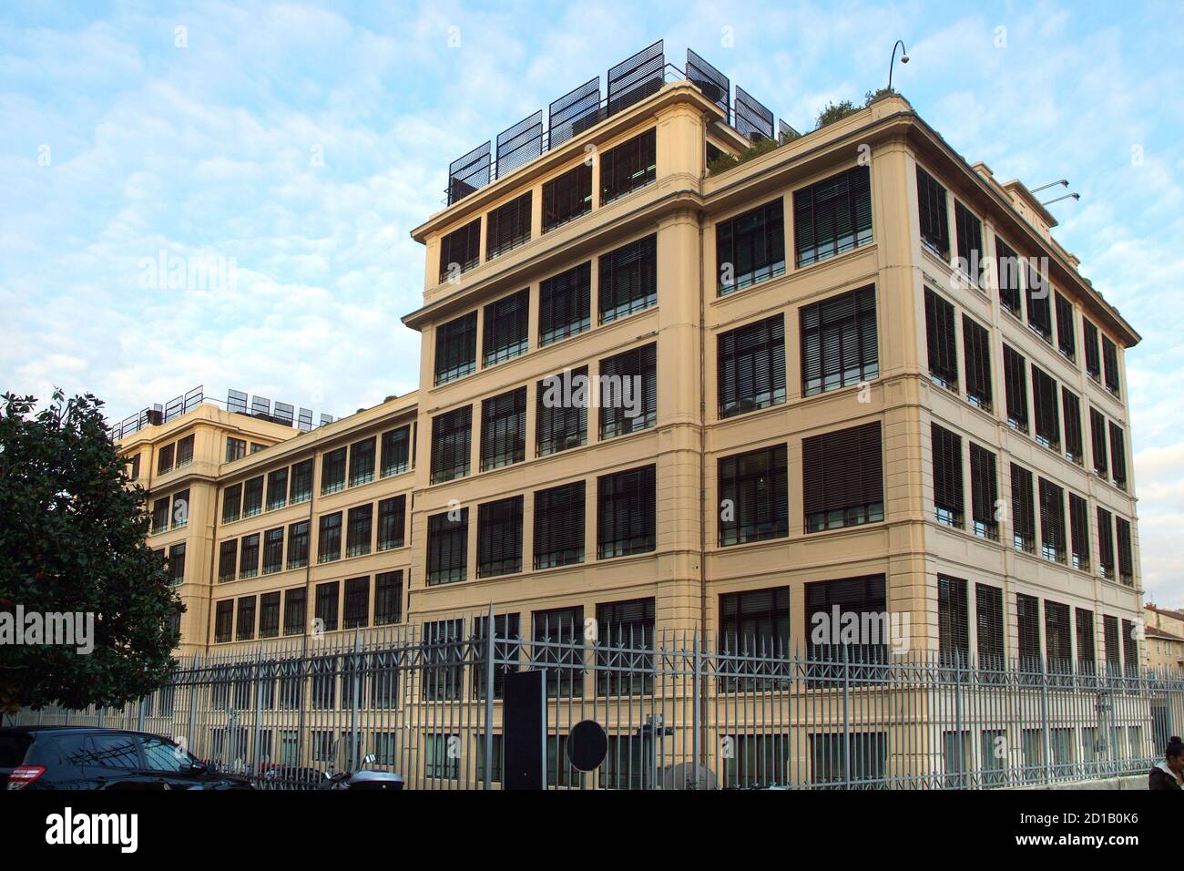 Turin, Piedmont/Italy-10/29/2015-The facade of the Lingotto building ...