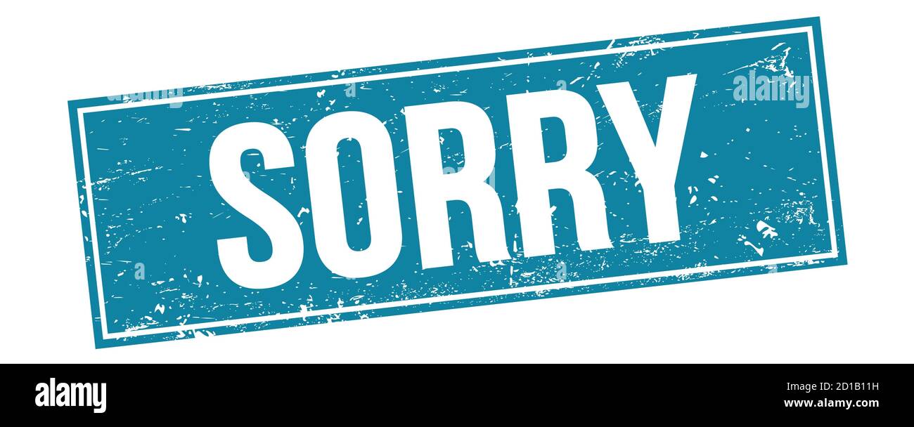 Sorry stamp hi-res stock photography and images - Alamy