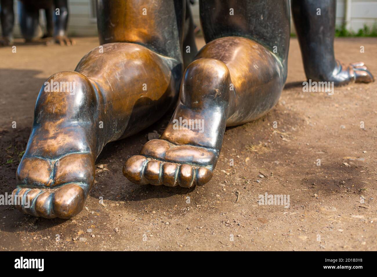 Statue The Crawling Baby, Kinky weird art in Prague Stock Photo - Alamy