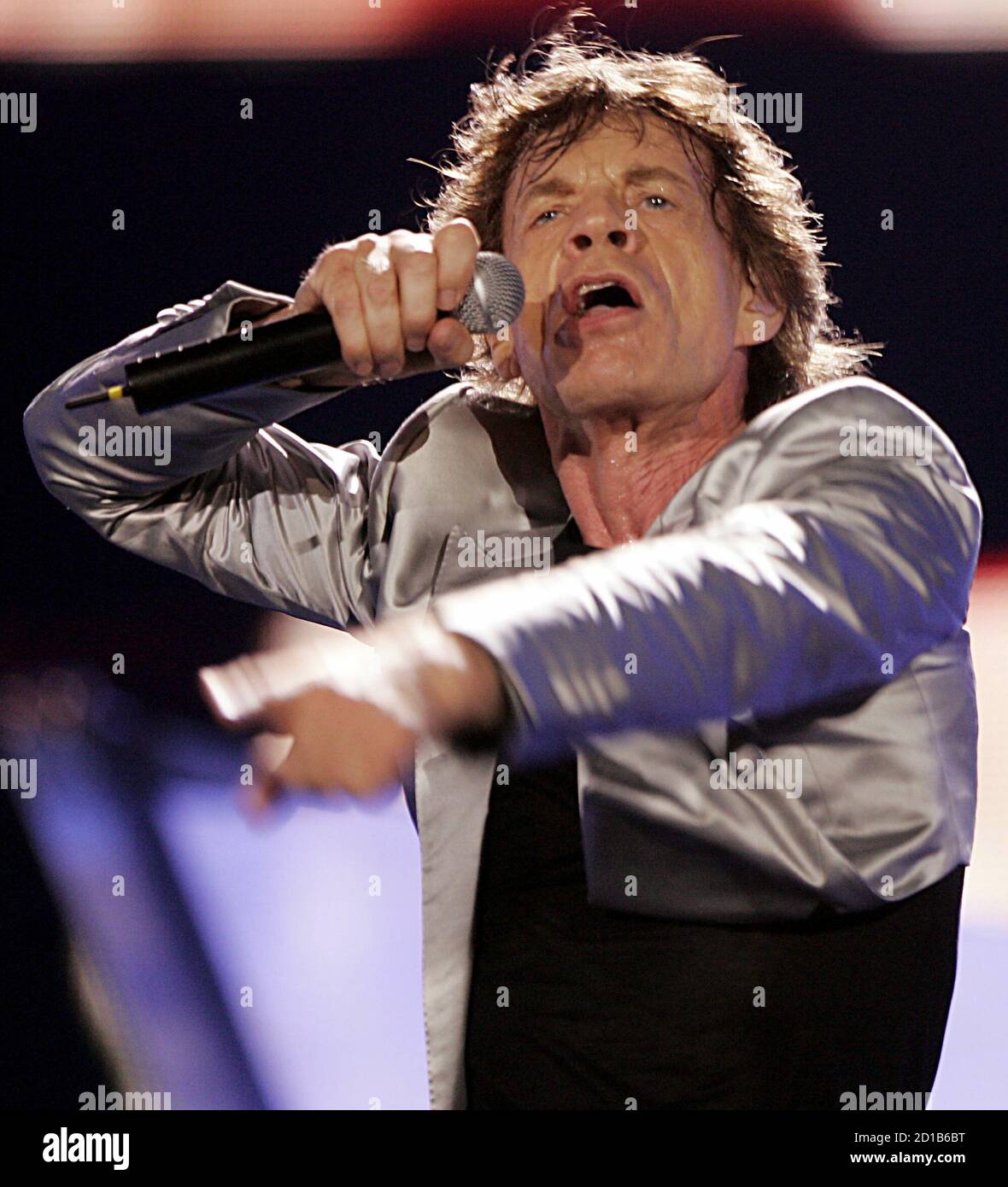 The rolling stones beach jagger hi-res stock photography and images - Alamy