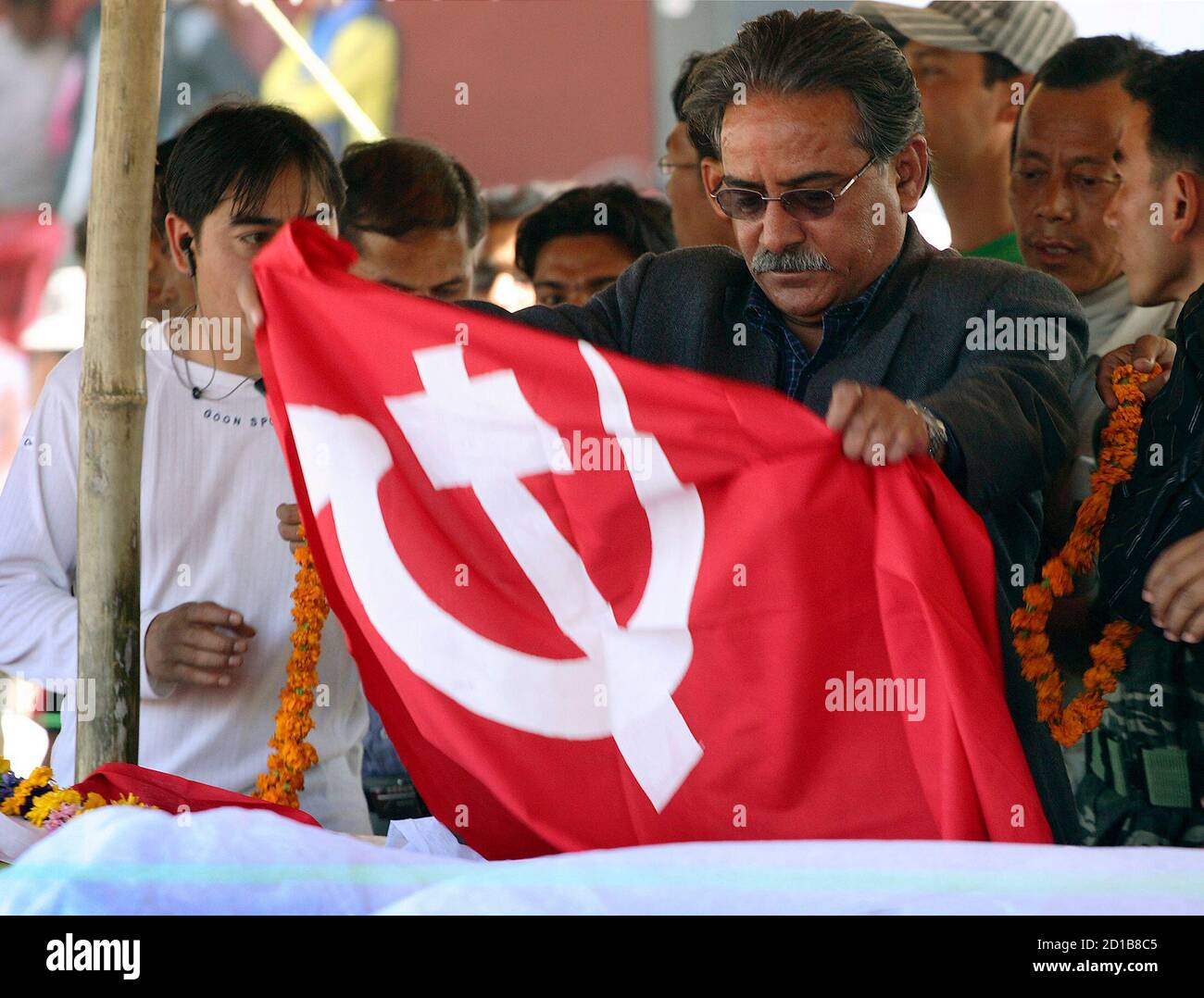 Communist party nepal maoist flag hi-res stock photography and images ...