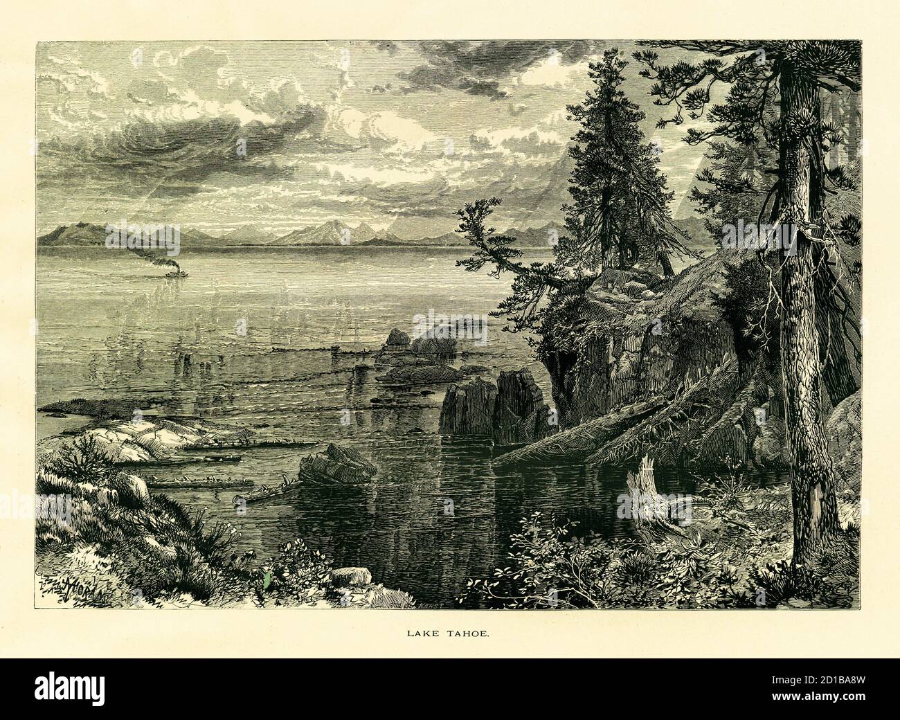 Vintage lake tahoe hi-res stock photography and images - Alamy