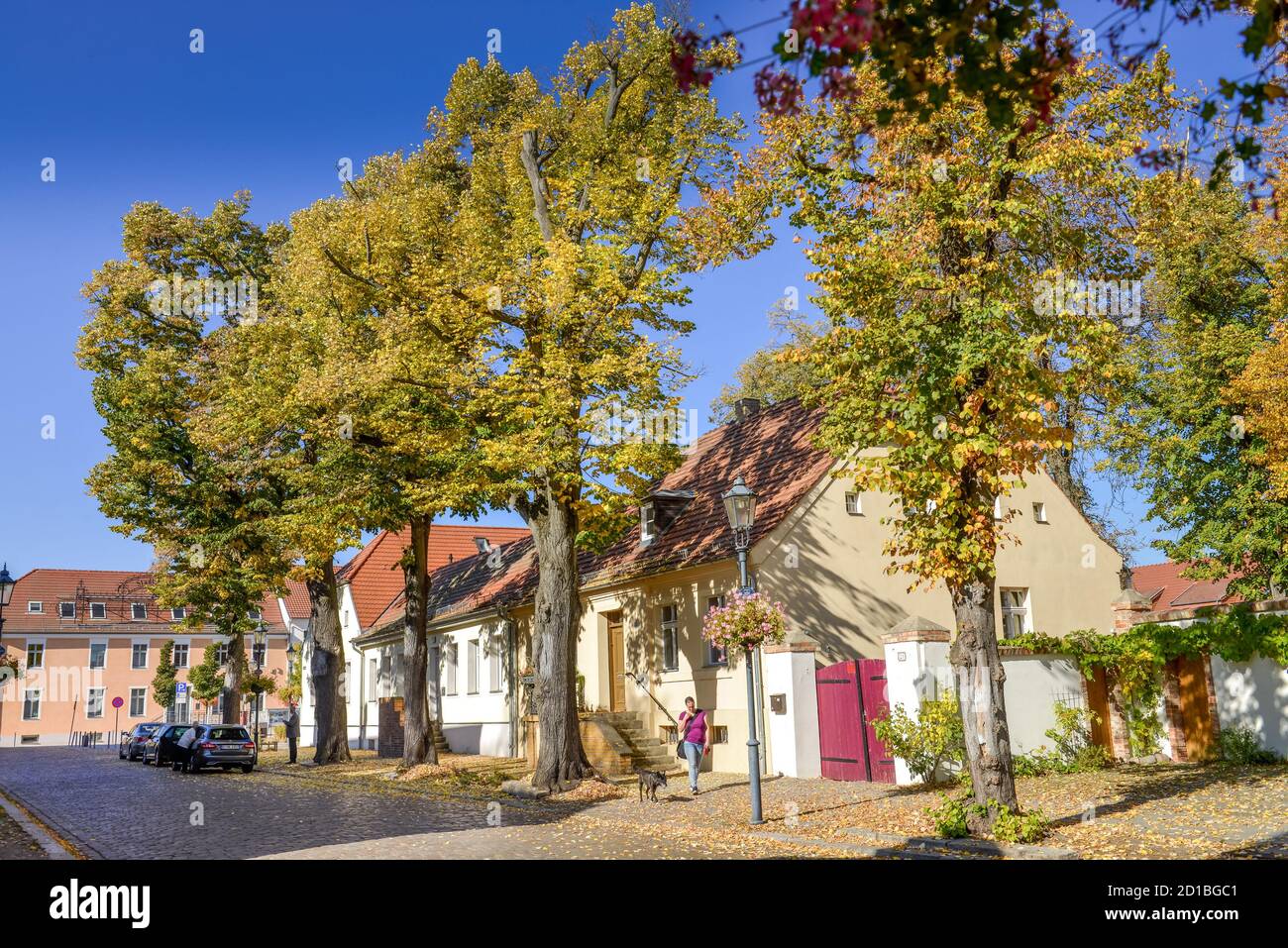 Wide street, Old Town, Teltow, Brandenburg, Germany, Breite Strasse ...