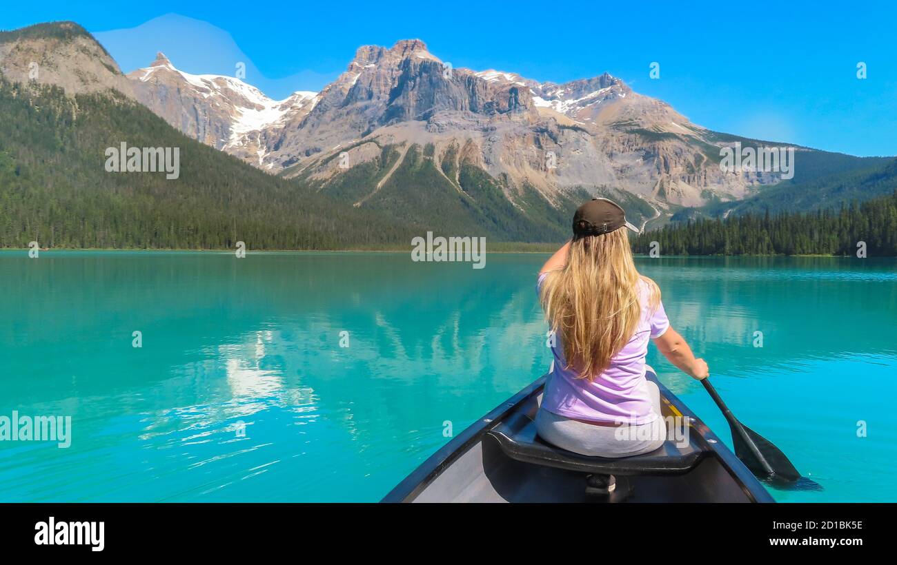 Pink canoe hi-res stock photography and images - Alamy