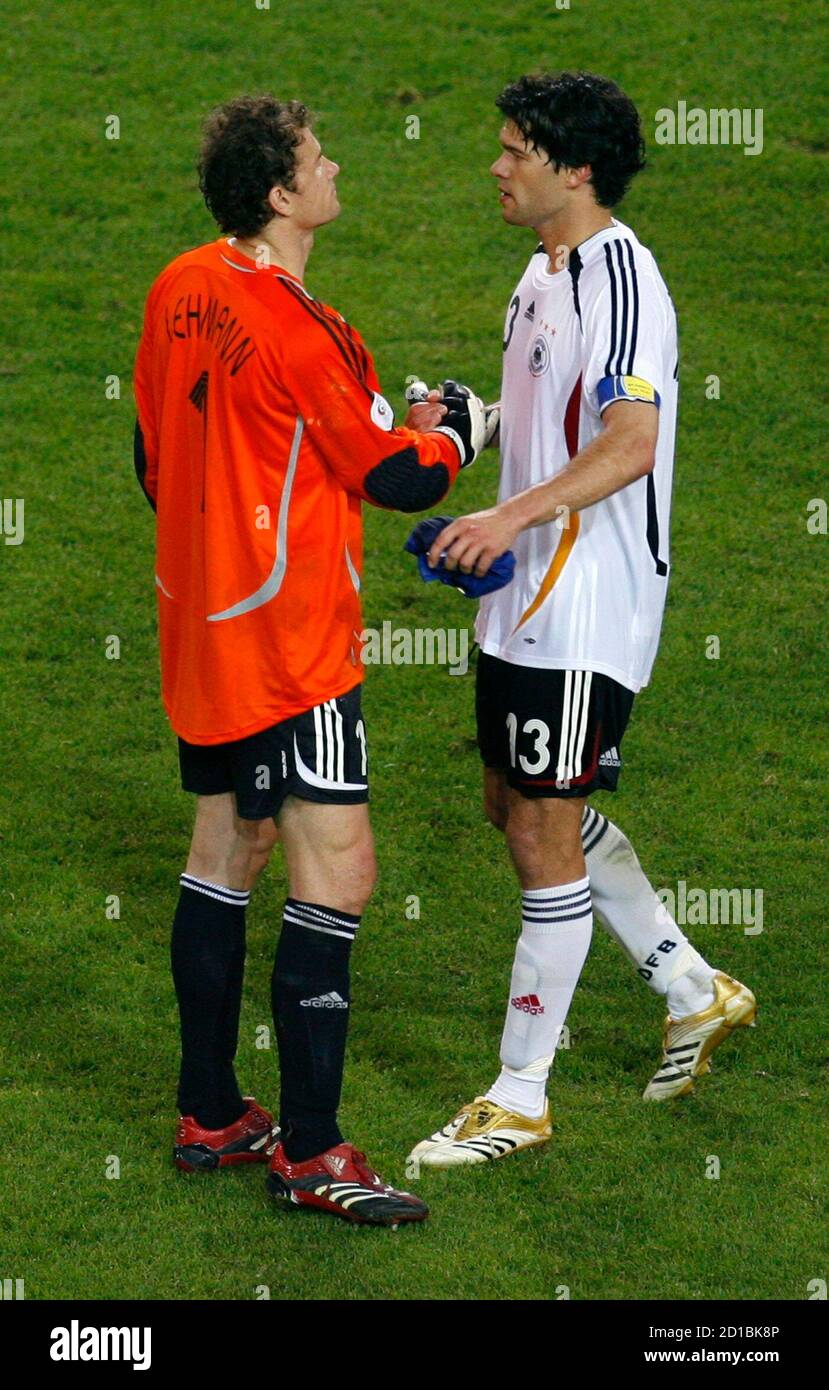 Michael ballack jens lehmann germany hi-res stock photography and ...