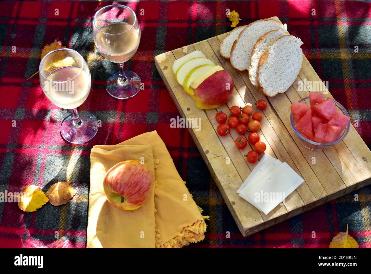 Seasonal warm autumn afternoon for gorgeous park picnic to enjoy the ...