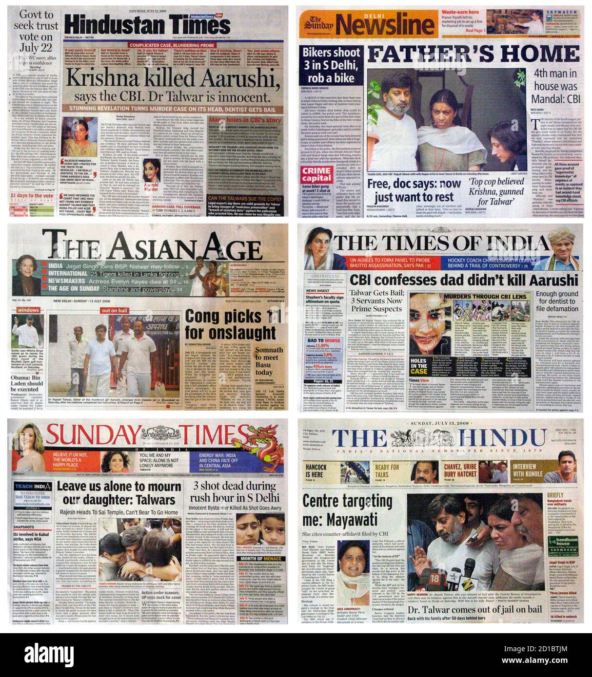 Newspapers india Cut Out Stock Images & Pictures - Alamy