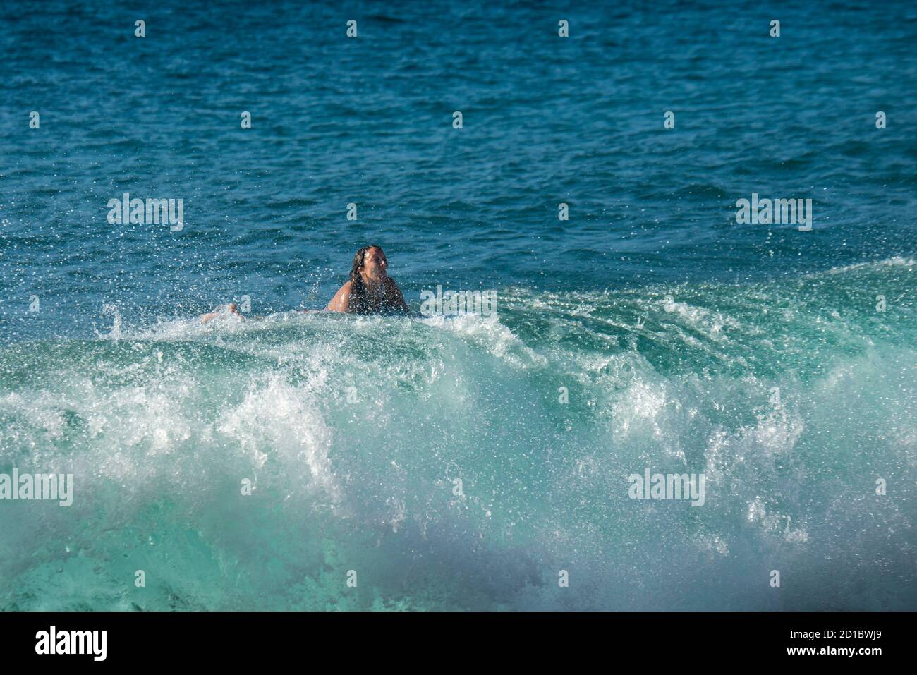 Girl with boogie board hi-res stock photography and images - Alamy