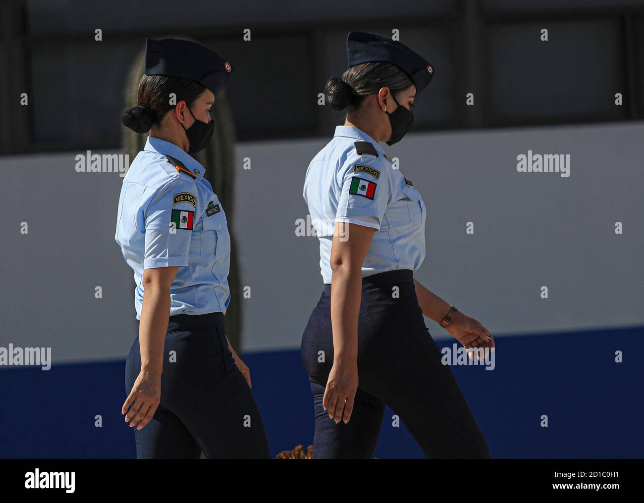 Woman soldier, during the military ceremony for the taking of the ...