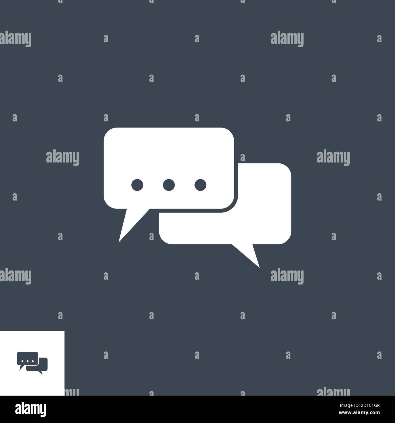 Speech Bubble Flat related vector glyph icon Stock Vector Image & Art - Alamy