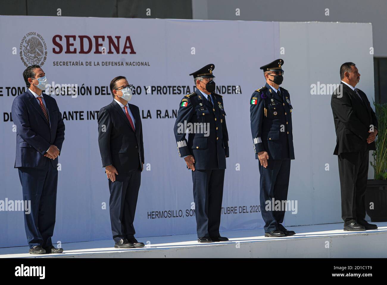 Aspectos, durante la ceremonia militar por la toma de protesta y de ...