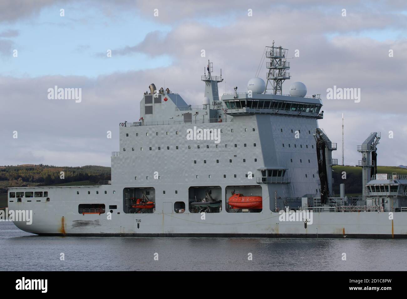MV Asterix, a former commercial container ship, and later converted ...
