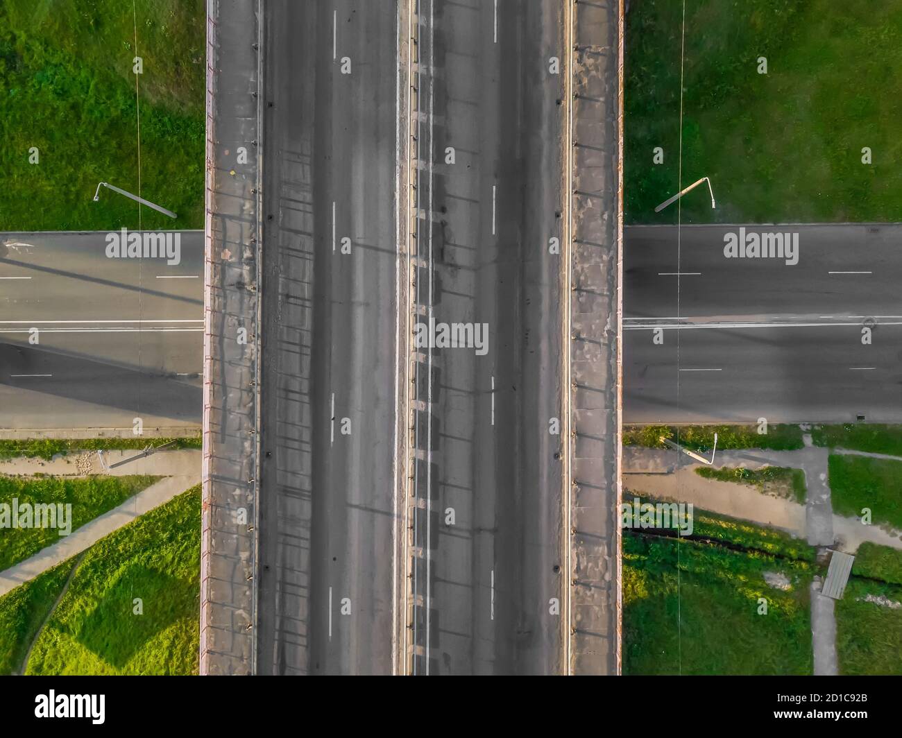 Car traffic highway bridge from the air hi-res stock photography and ...