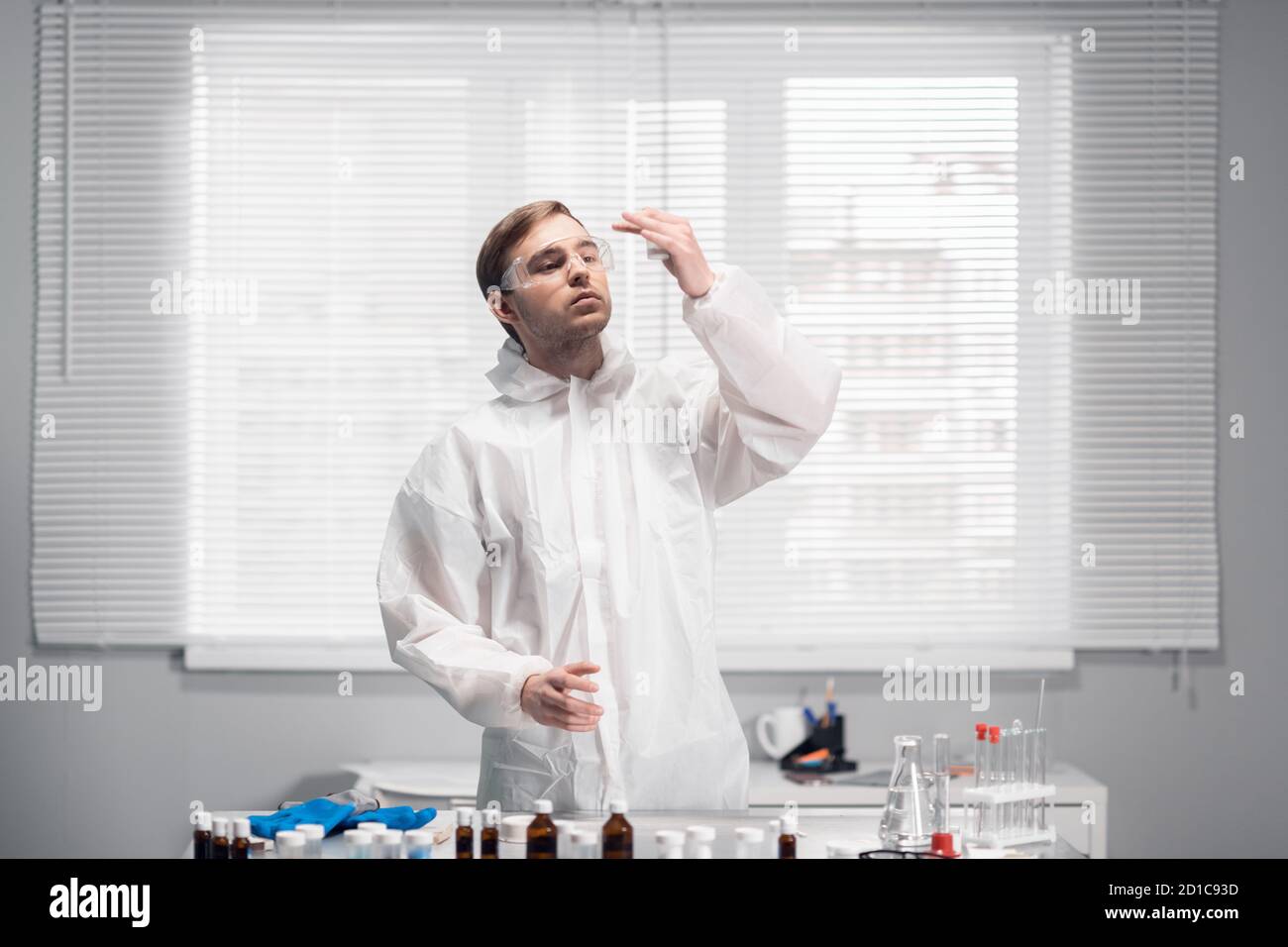Lab overalls hi-res stock photography and images - Alamy