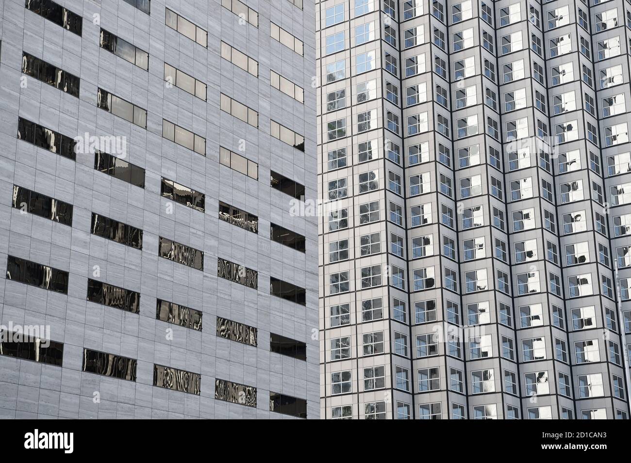 Panoramic and perspective wide angle view to steel blue background of ...