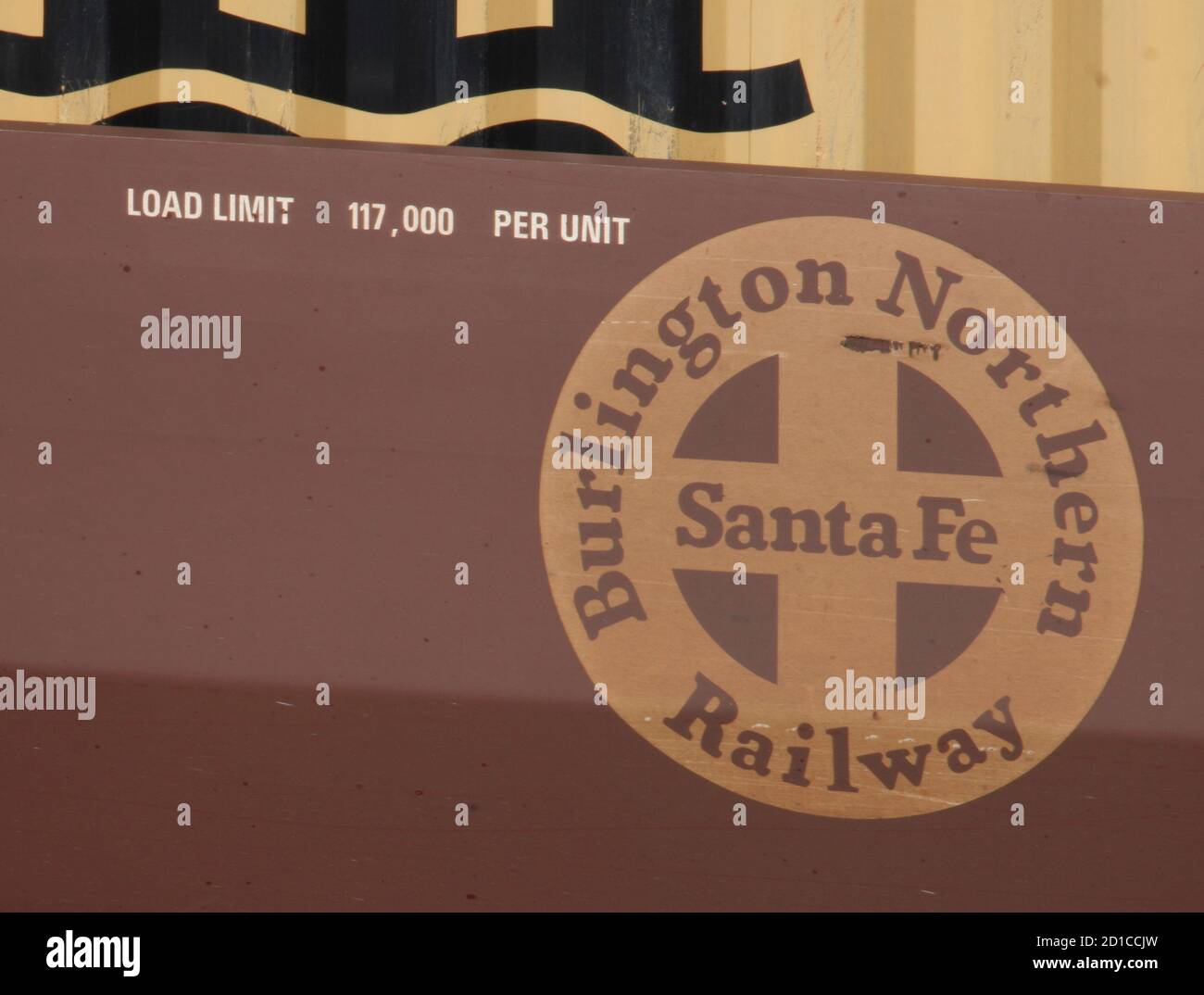 Burlington northern and santa fe railroad logo hi-res stock photography ...
